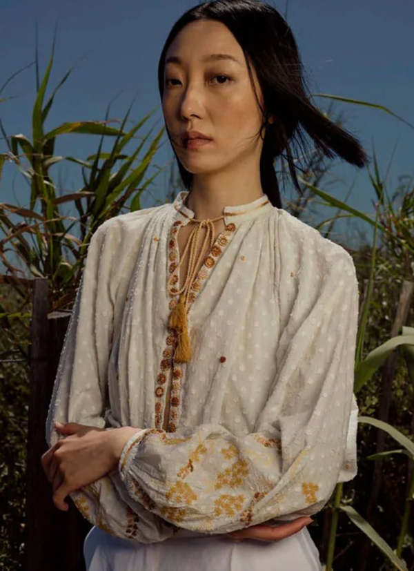 Thierry Colson Guise Top - Cabbage White | Garmentory