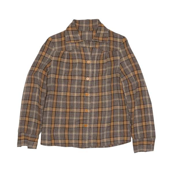 Sundazed Mackenzie Weathered Tartan Tweed Weave Western Shirt - Walnut ...
