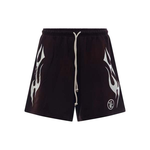 Hellstar Flame Shorts - Brown | Garmentory