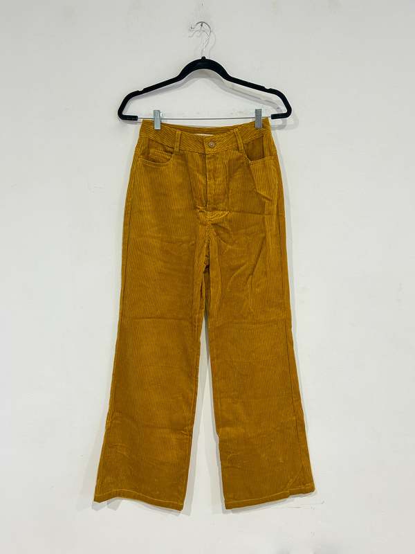 Ali Golden Sample Fitted Pant - Mustard Corduroy | Garmentory