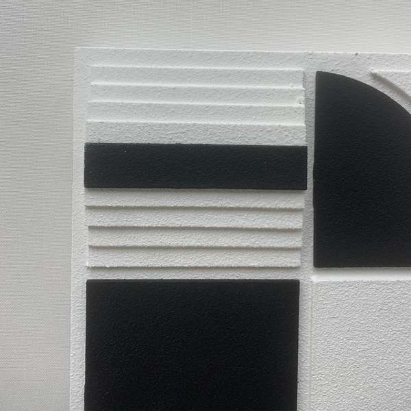 Interior Moderna Monochrome Melange: Abstract Two-Tone Shapes | Garmentory