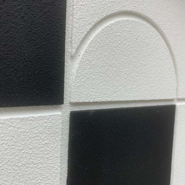 Interior Moderna Monochrome Melange: Abstract Two-Tone Shapes | Garmentory