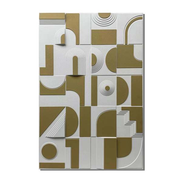 Interior Moderna Monochrome Melange: Abstract Two-Tone Shapes | Garmentory