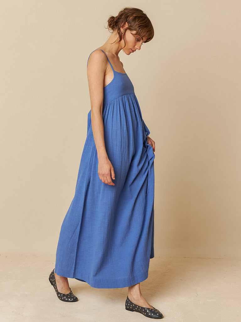 Indi & Cold Tie Back Dress - Azul | Garmentory