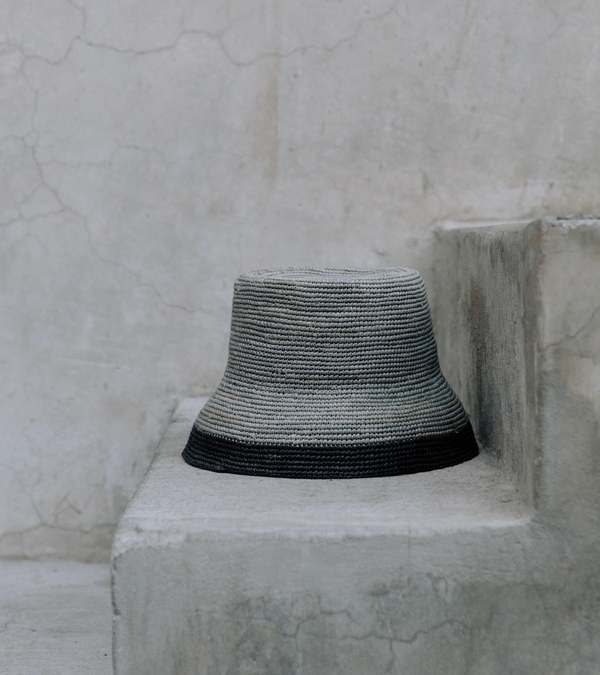 Creatures of love Coco Bucket Hat - Grey/Black | Garmentory