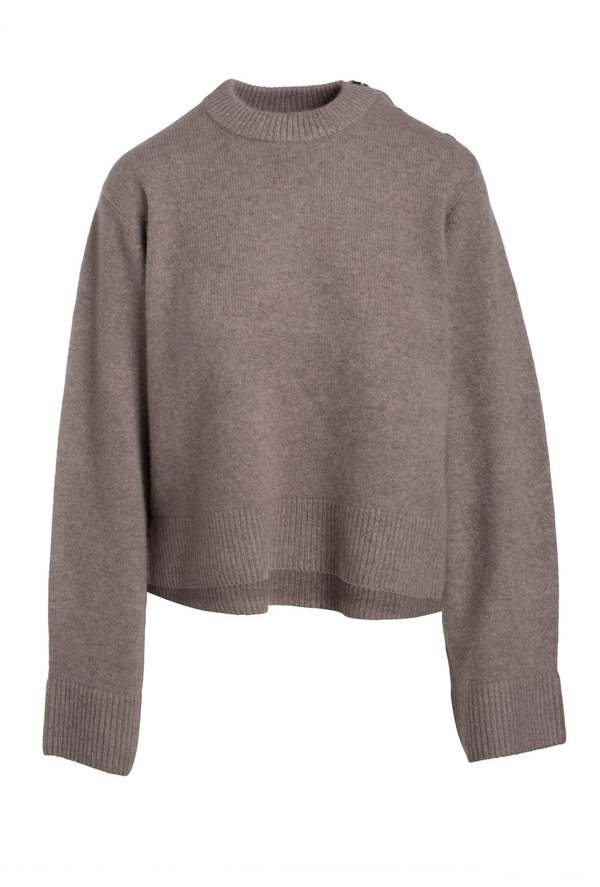 Naadam Luxe Cashmere Utility Crewneck Sweater - Timber | Garmentory