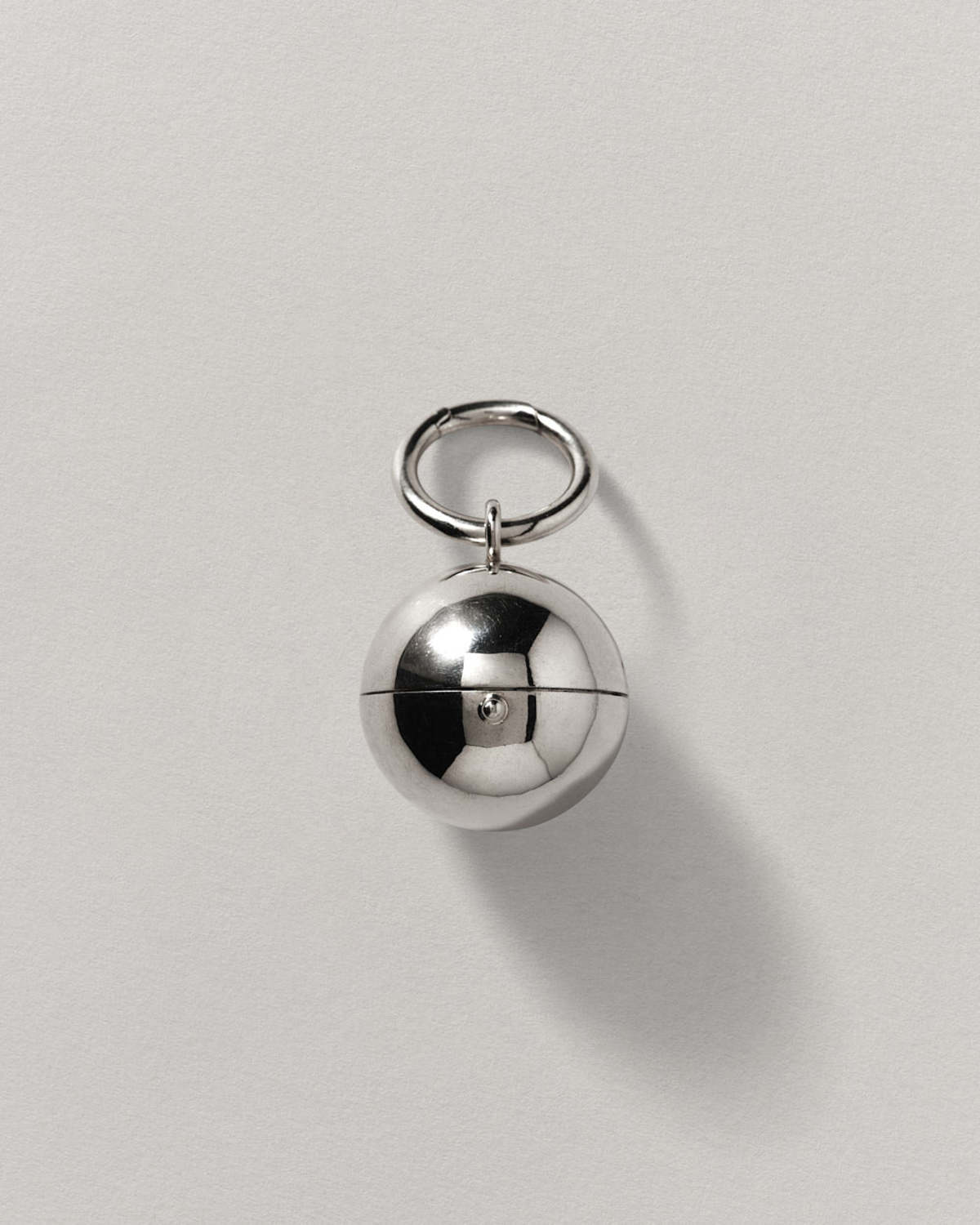 Annika Inez Mirror Sphere Keychain - Silver | Garmentory