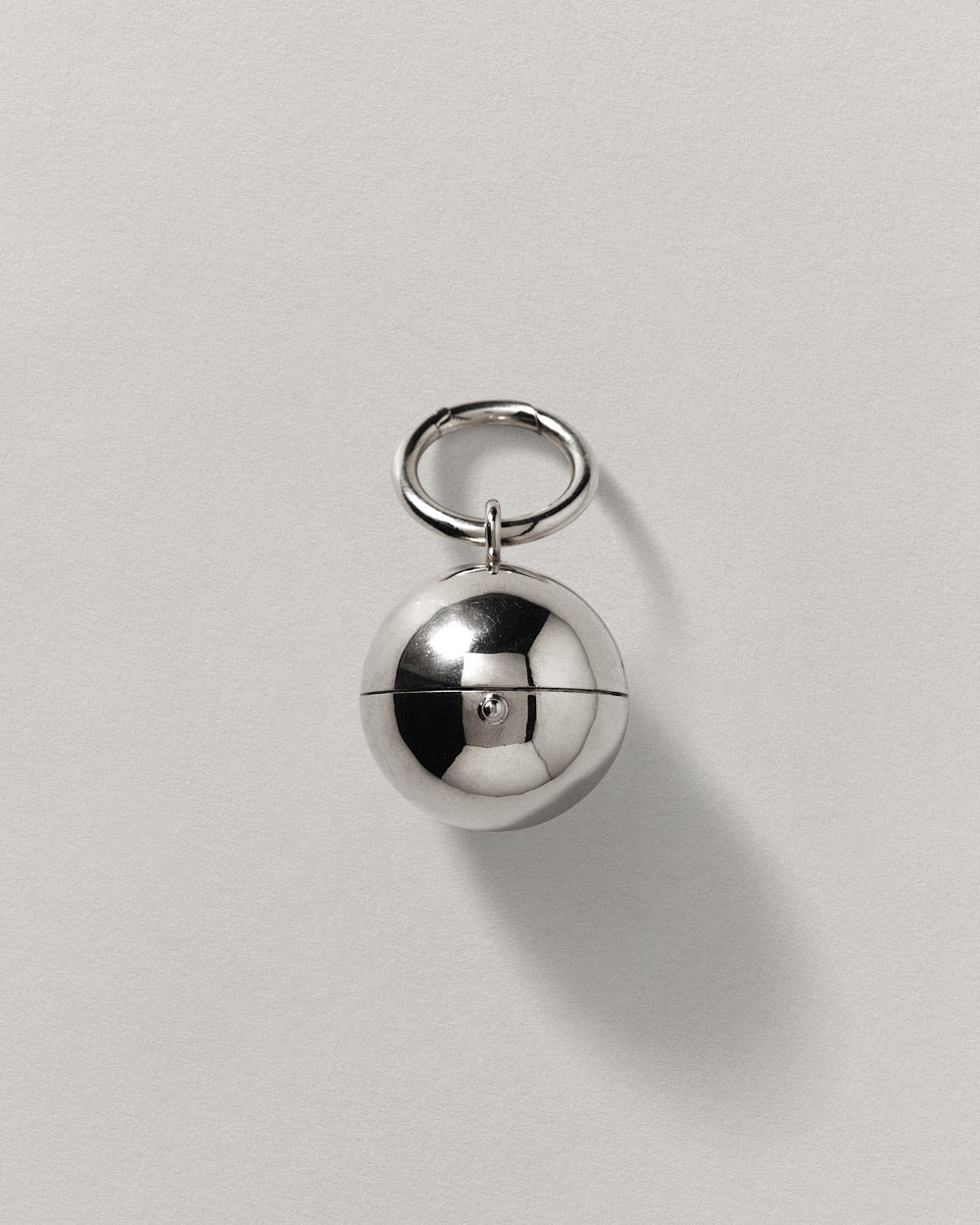 Annika Inez Mirror Sphere Keychain - Silver | Garmentory