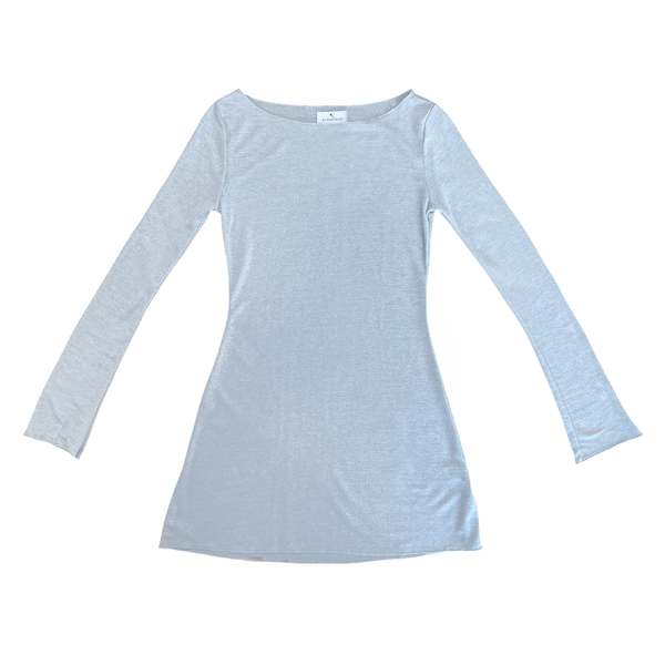 Gil Rodriguez Shimmer Knit Elektra Dress - Oyster | Garmentory