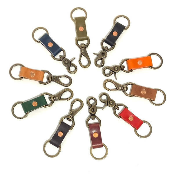 Illo Leather Swivel Snap Key Ring | Garmentory