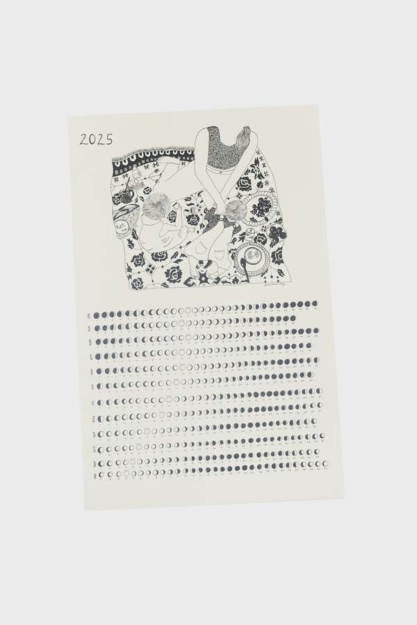 Leah Marvin Riley 2025 Moon Calendar Print | Garmentory
