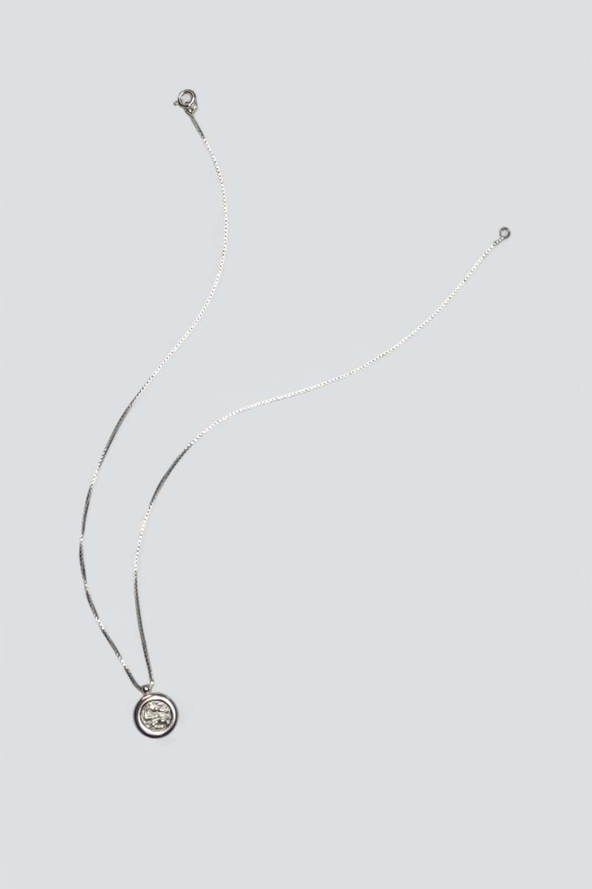 Assembly New York Sterling Silver Texture Circle Pendant Necklace ...