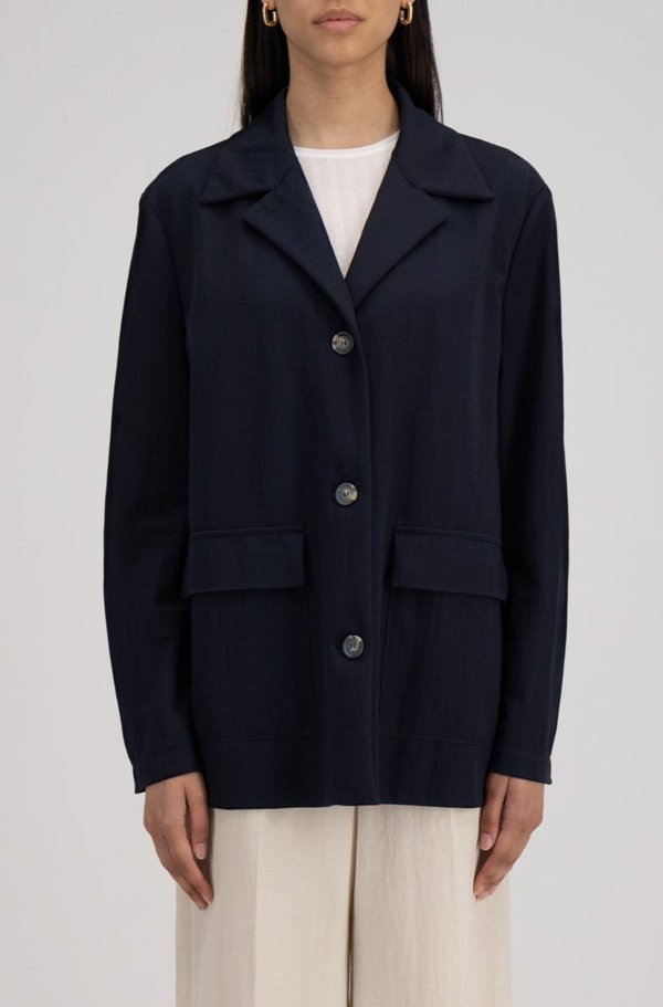 Harris Wharf London Safari Jacket - Navy | Garmentory