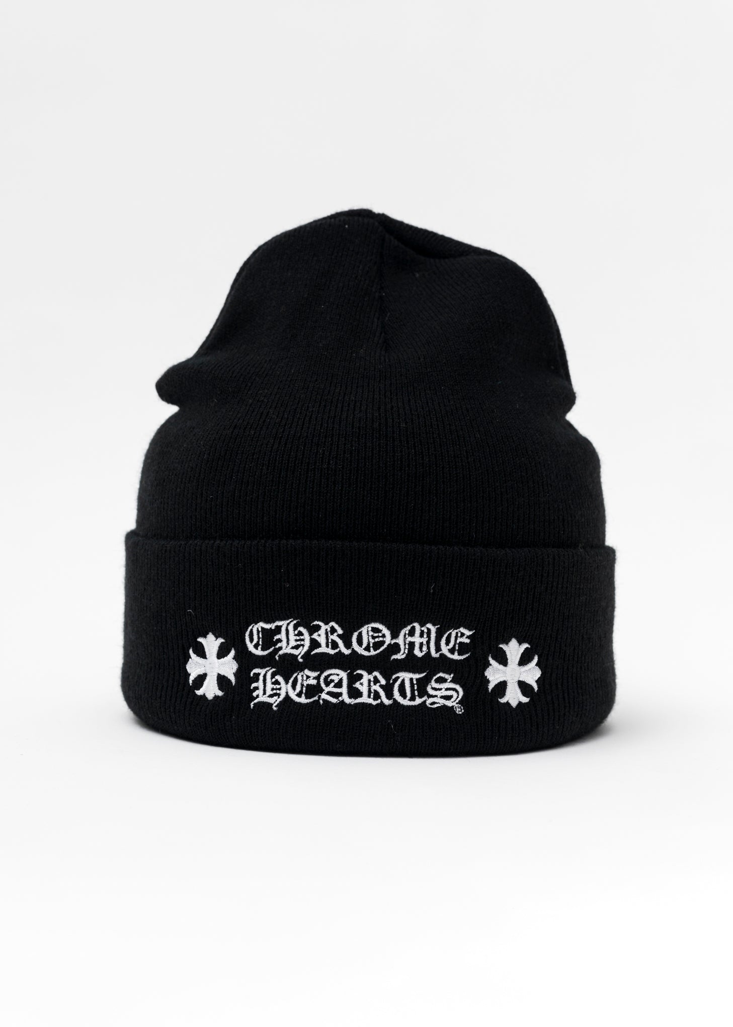 chrome hearts Black Cross Beanie | Garmentory