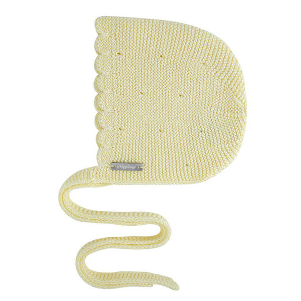 Condor Baby Openwork Bonnet - Butter Yellow | Garmentory