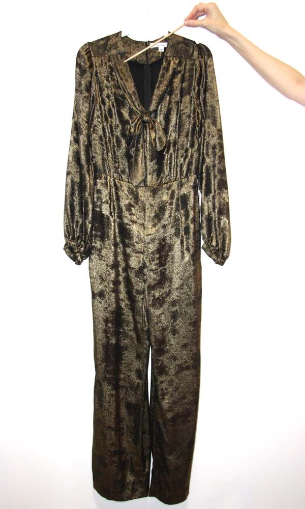 Birds of North America Thrasher Jumpsuit - Crushed Gold | Garmentory