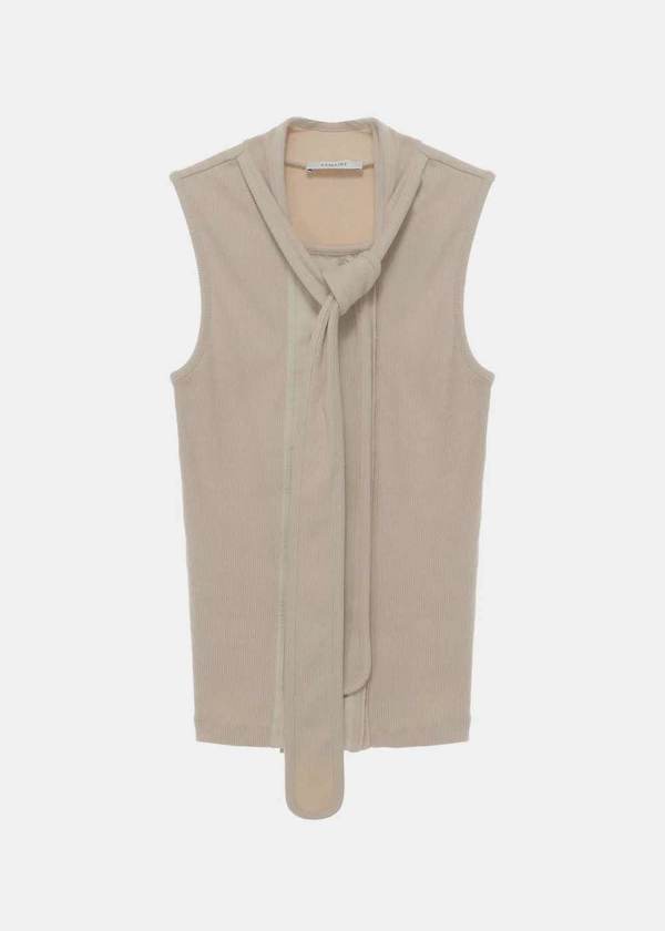 Lemaire Asymmetrical Fitted Top - Warm Beige | Garmentory