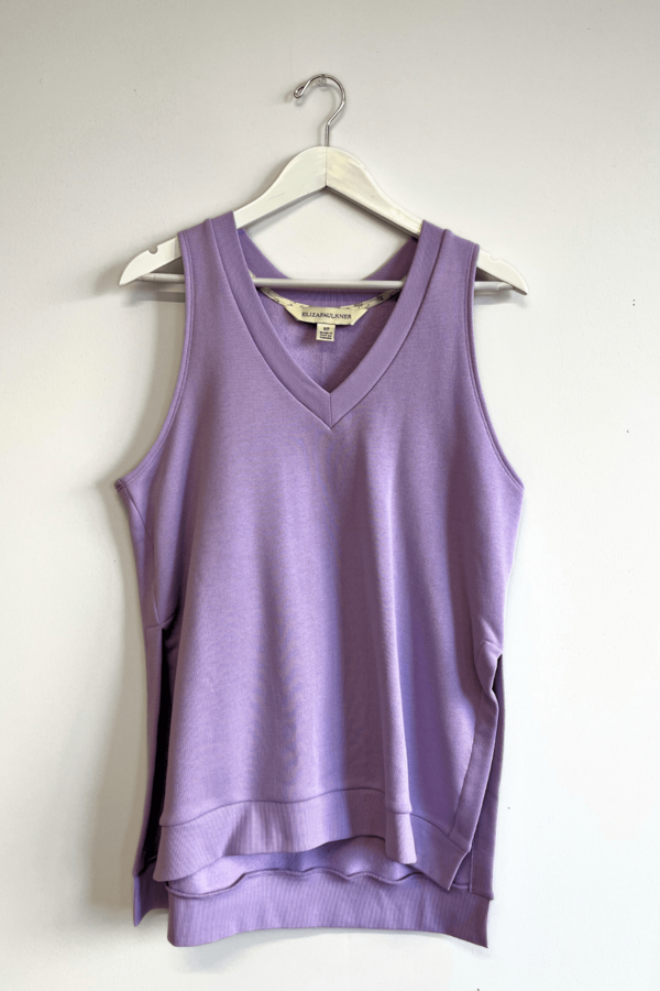 Eliza Faulkner Sample Fleece Vest - Lilac | Garmentory
