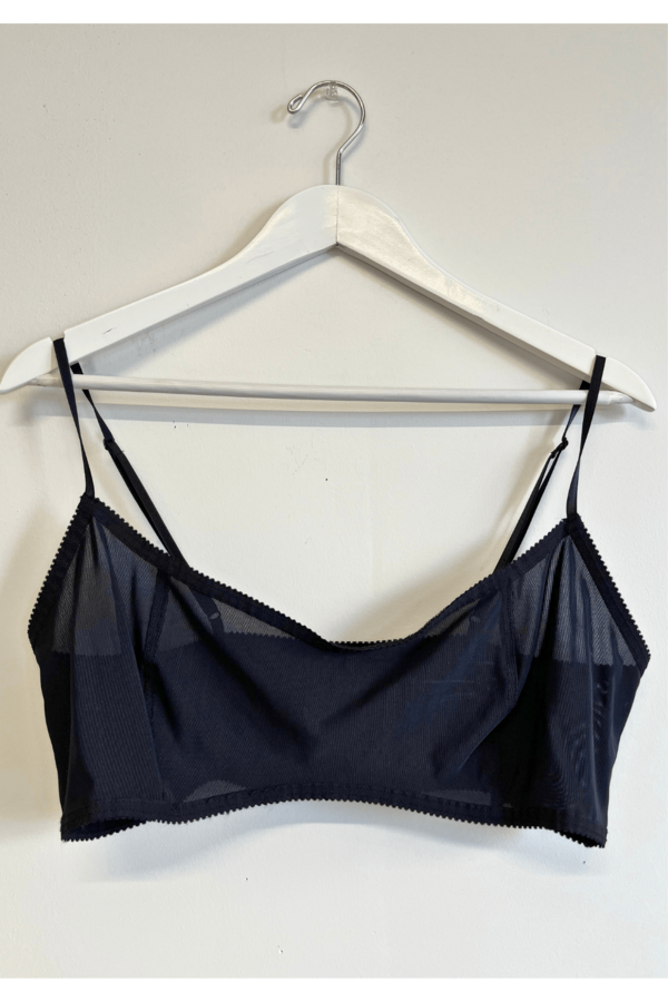Eliza Faulkner Ruby Mesh Bra - Black | Garmentory