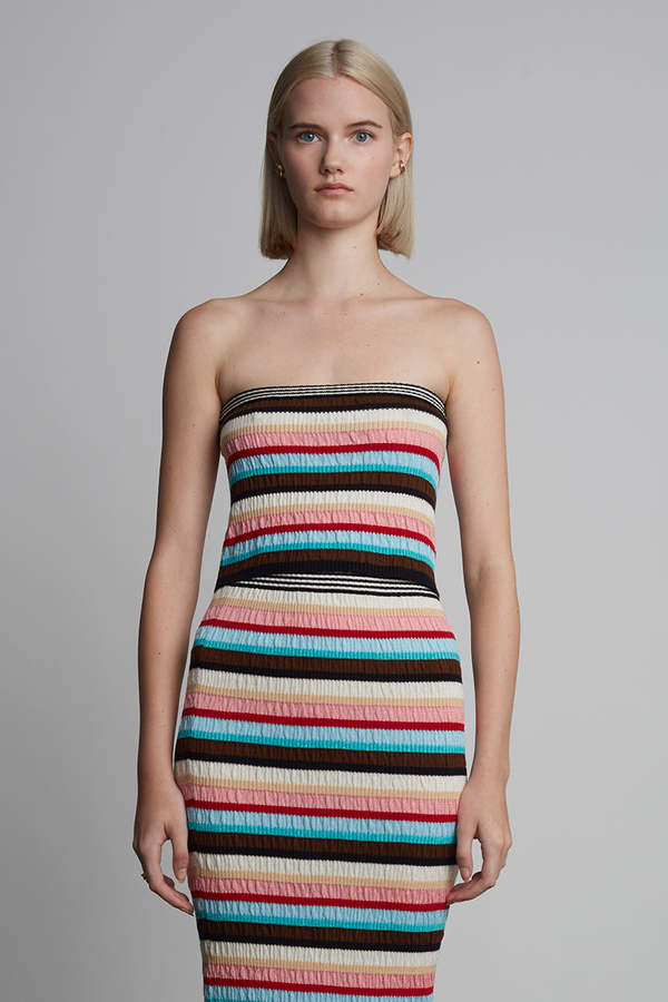 ELEVEN SIX Tilly Multi Stripe Tube Top | Garmentory