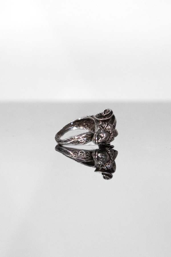 Found By Vintage Sterling Silver Aries Ram Ring | Garmentory