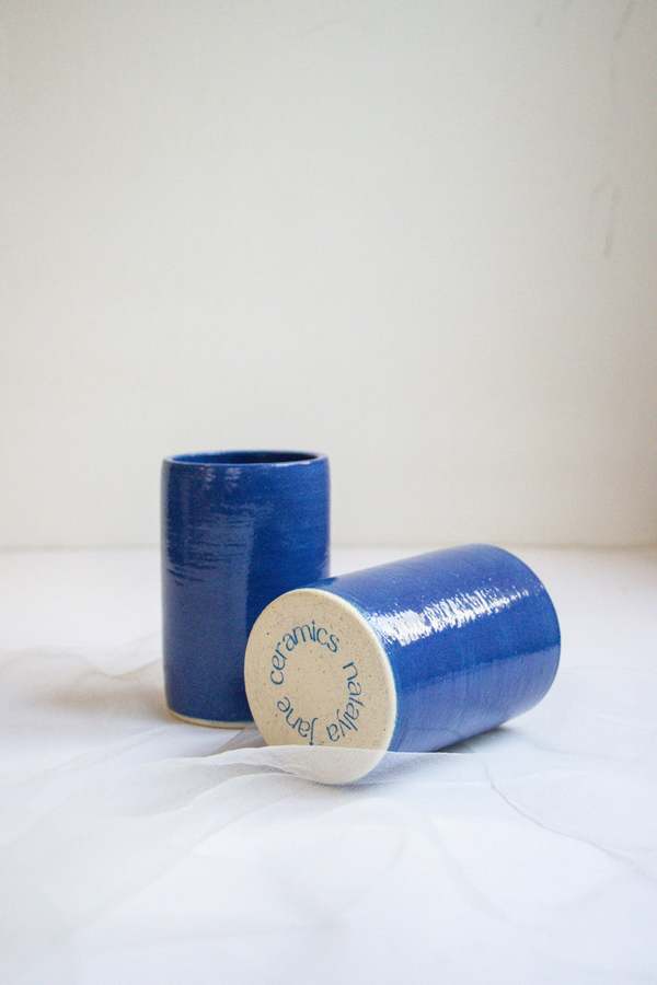 Natalya Jane Ceramics Cobalt Cup | Garmentory
