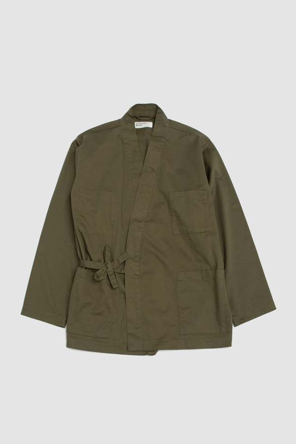 Universal Works Kyoto Twill Work Jacket - Light Olive | Garmentory