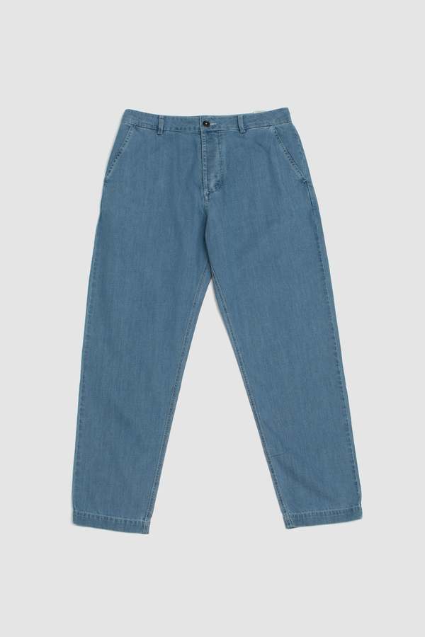 Universal Works Military Chino - Washed Indigo | Garmentory