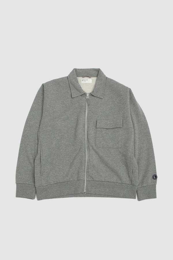 Universal Works Tyler Jersey Jacket - Grey Marl | Garmentory