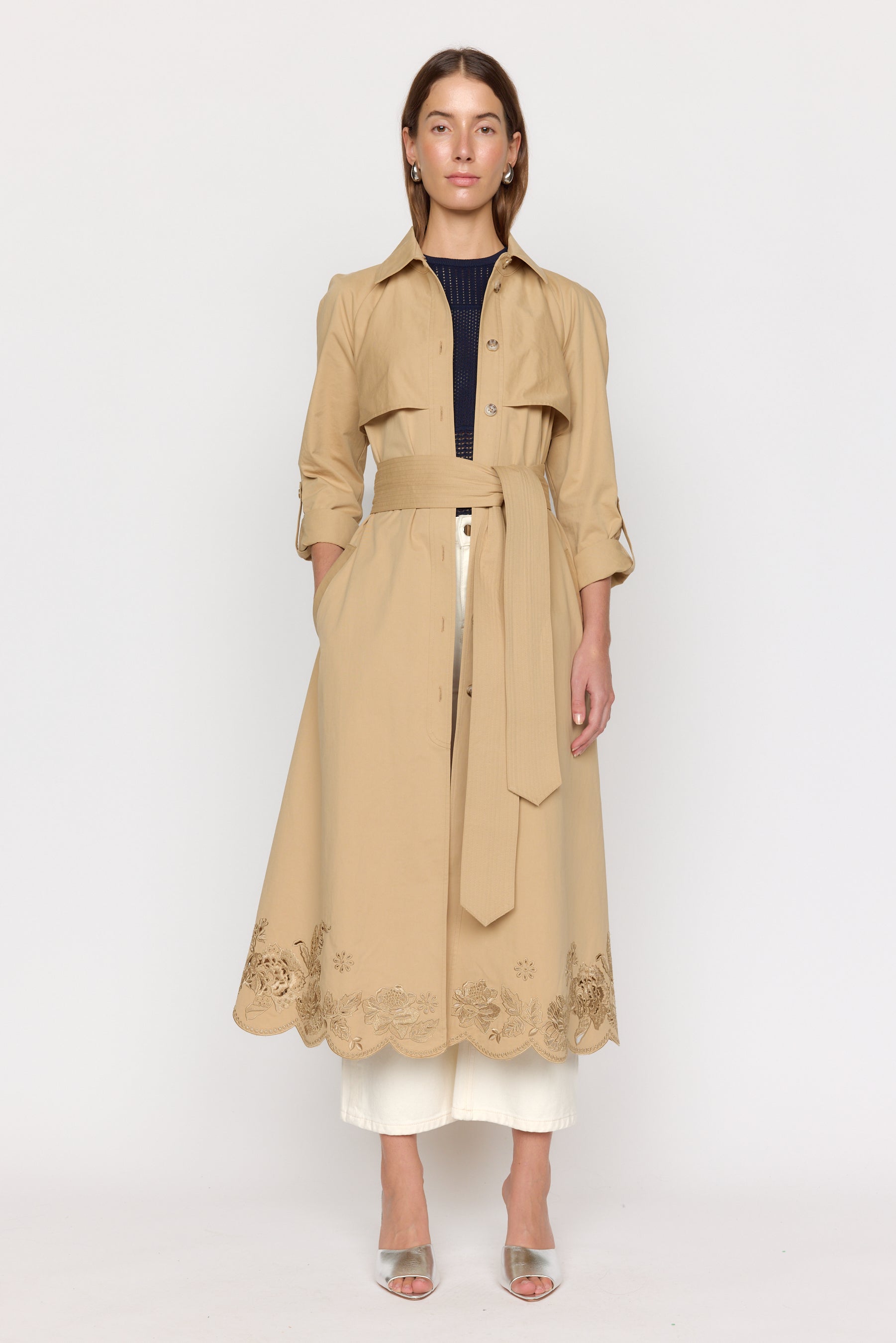 CHRISTY LYNN Pax Trench Coat - Sand | Garmentory