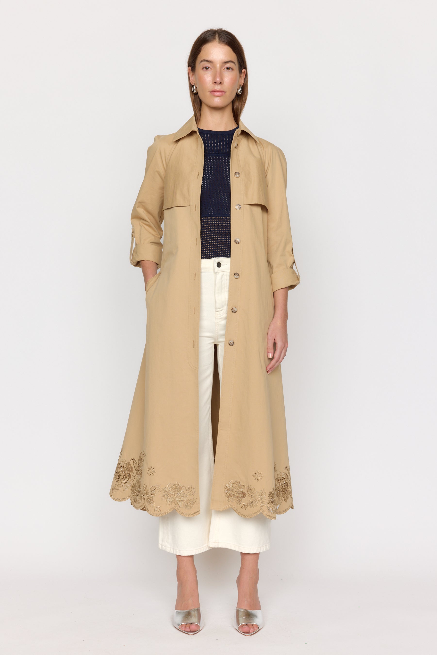 CHRISTY LYNN Pax Trench Coat - Sand | Garmentory