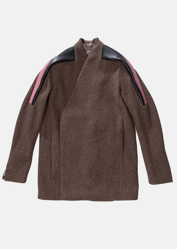 Rick Owens Officer Jacket - Brown/Pink | Garmentory
