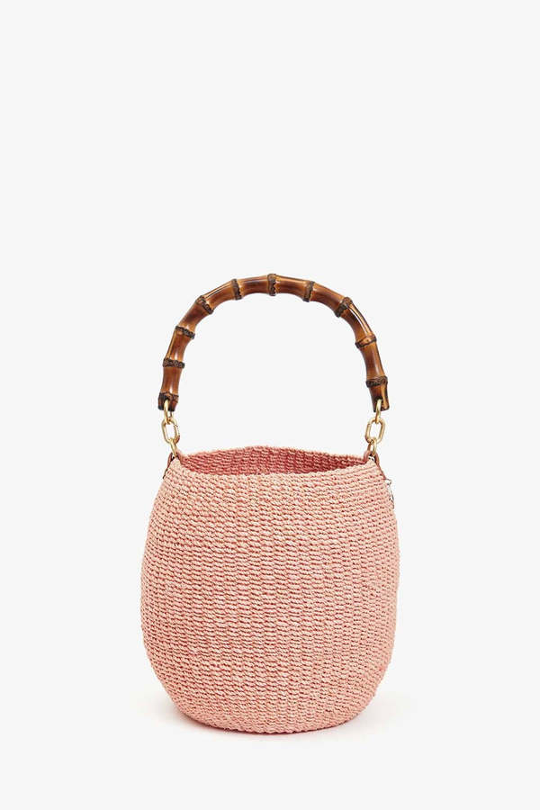 Clare V. Pot de Miel w/ Bamboo Handle - Blush | Garmentory