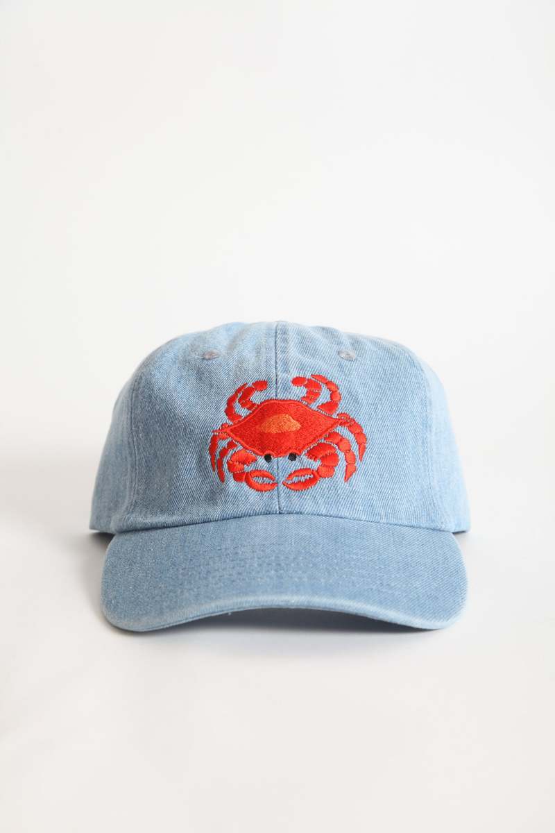 Gravel & Gold Crab Cap - Denim | Garmentory