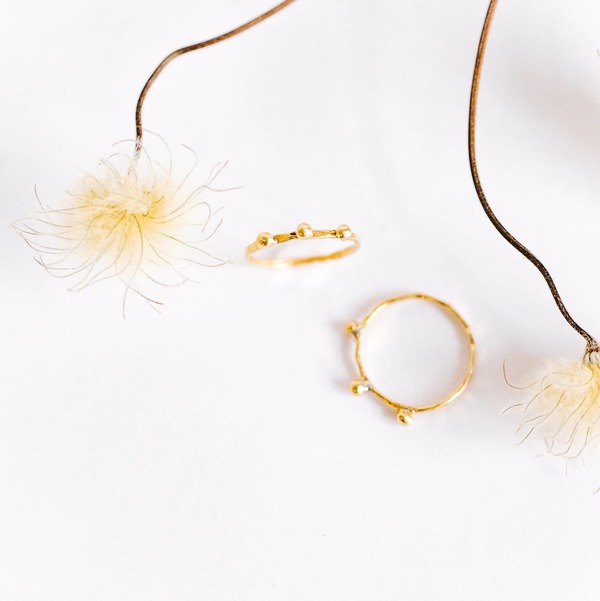 Amsha 3 Dots Stacking Ring | Garmentory