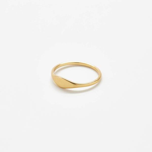 Admiral Row Gold Mini Signet Ring | Garmentory