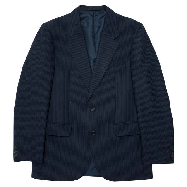 MIEHEN VAATE Banker's Stripe Fine Worsted Twill Weave Suit Jacket ...