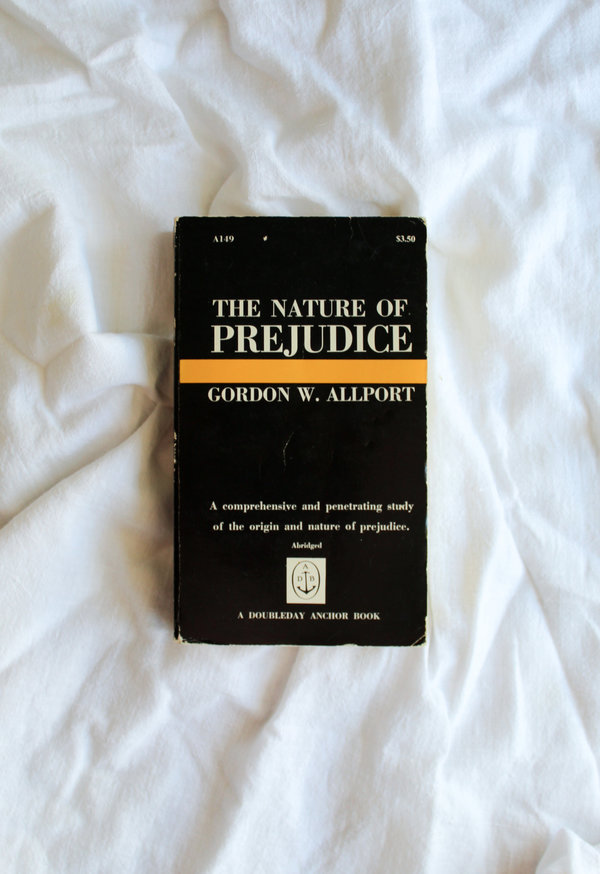The Nature of Prejudice by Gordon W. Allport Book | Garmentory