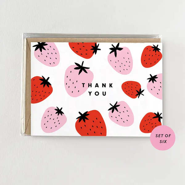 Spaghetti & Meatballs Strawberry Thank You Notes | Garmentory