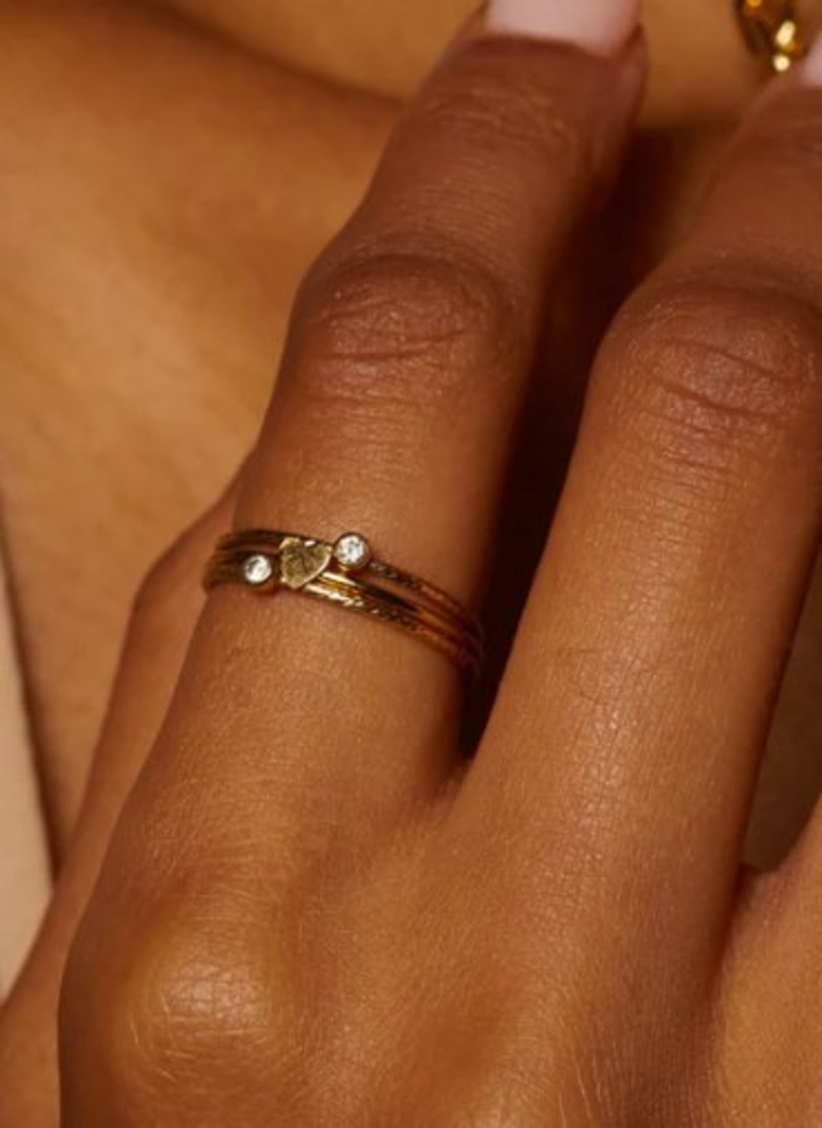 Natalie B Jewelry Heart Stacking Ring | Garmentory