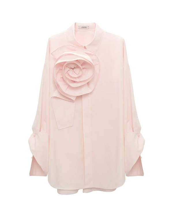 Dorothee Schumacher Poplin Power Blouse - Shadow Rose | Garmentory