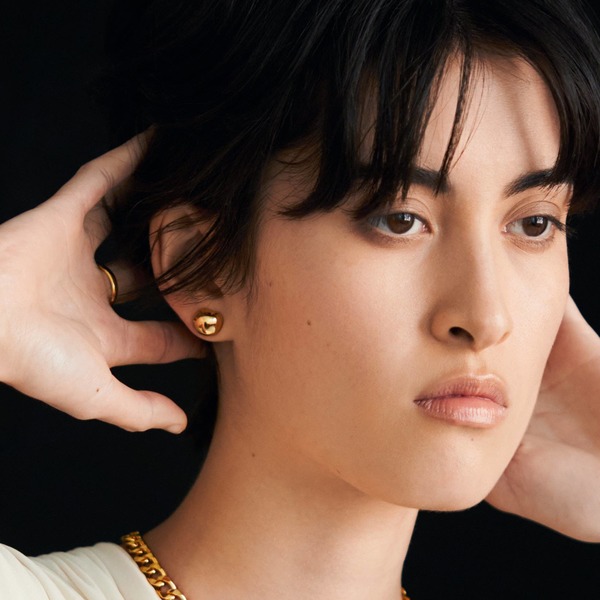 BIKO Nicola Studs Small - Gold | Garmentory