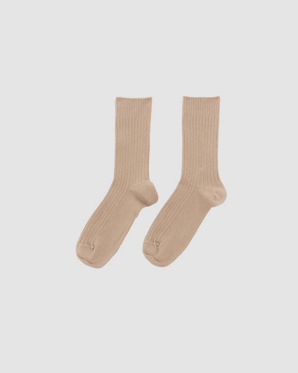 Baserange Rib Overankle Sock Su Tan | Garmentory