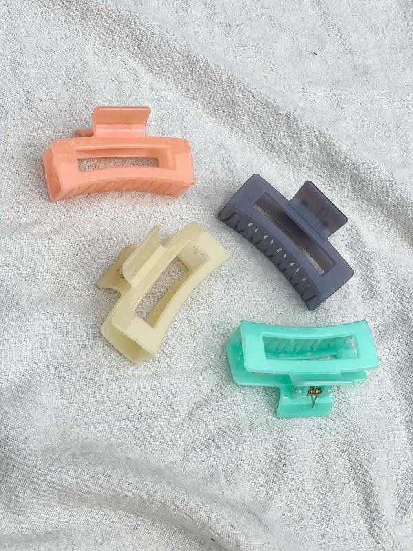 Pipe & Row Sheer Medium Hair Claw - Grey | Garmentory