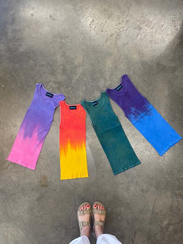 Studio Wall Dip Dye Tanks | Garmentory