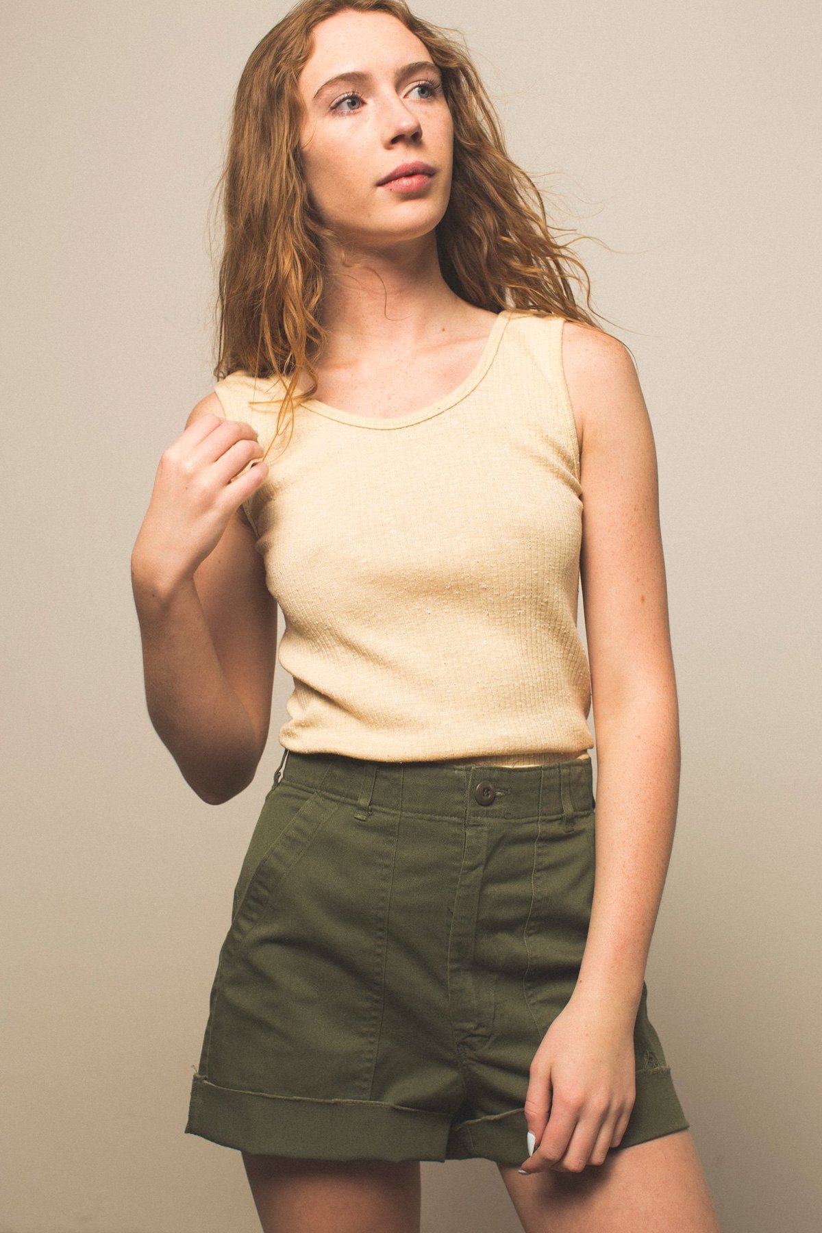 Preservation Vintage Tank - Cream | Garmentory
