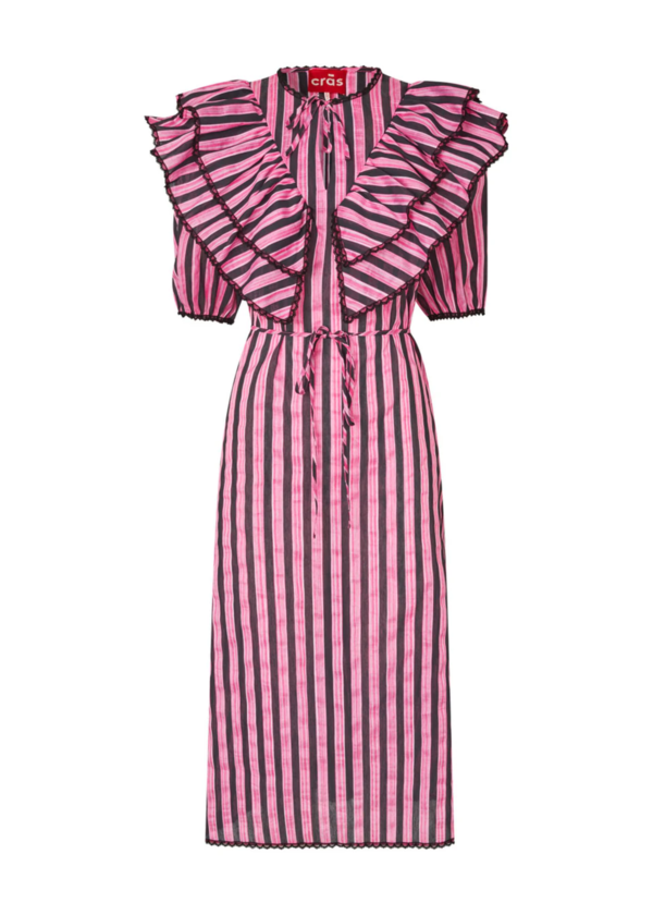 CRAS Sylviacras Dress - Pink Striped | Garmentory