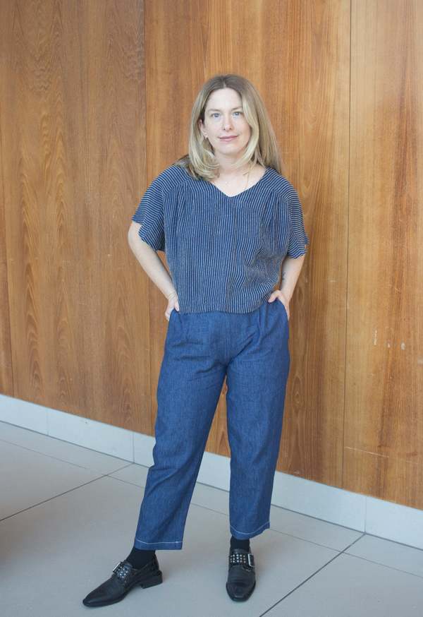 Jennifer Glasgow Cetus Top - Navy Stripe | Garmentory