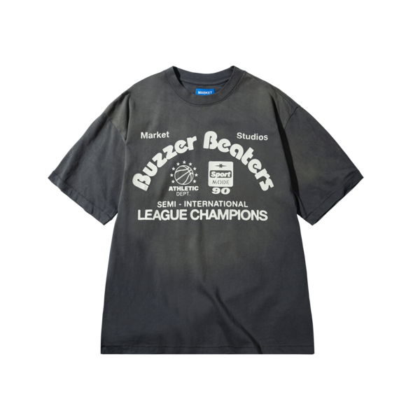 MARKET Buzzer Beaters T-Shirt - Cement/Egyptian Blue | Garmentory