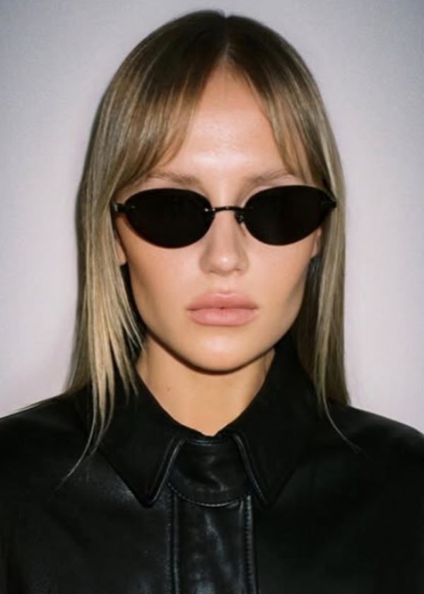 Elisa Johnson Trinity Sunglasses - Gloss Black | Garmentory